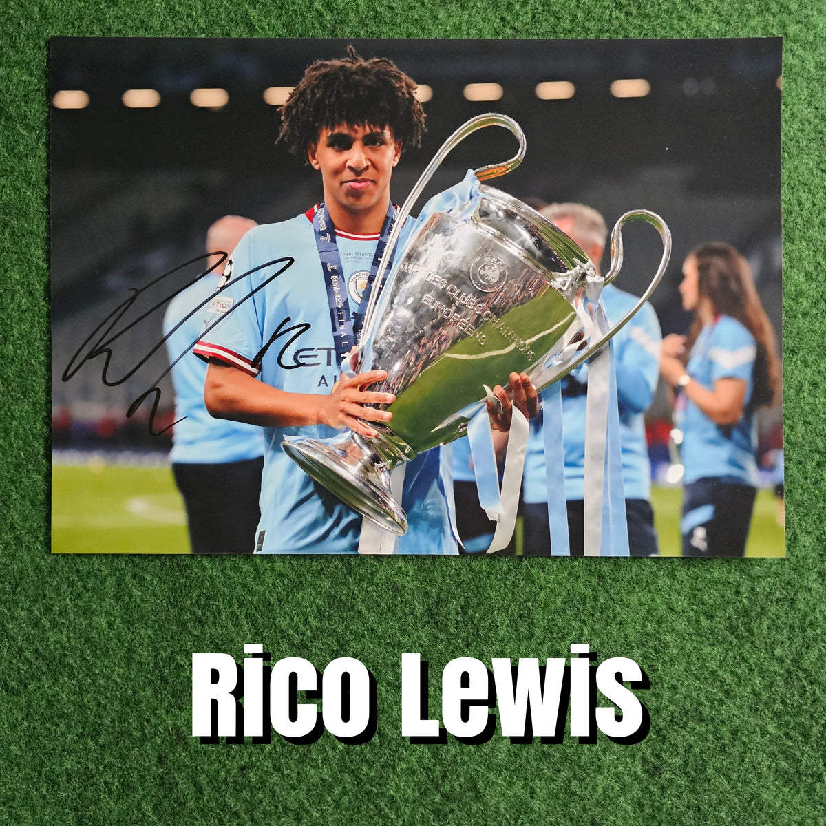 Rico Lewis Signed Manchester City Photos – Imagine Memorabilia