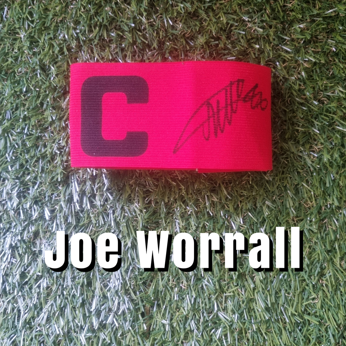 Joe Worrall Signed Captain's Arm Band – Imagine Memorabilia