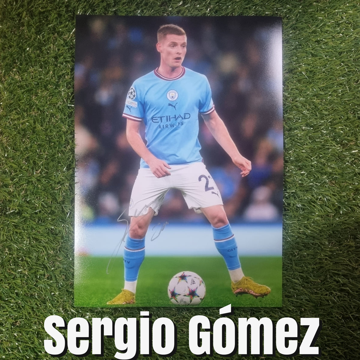 Sergio Gómez Signed Manchester City Photos – Imagine Memorabilia